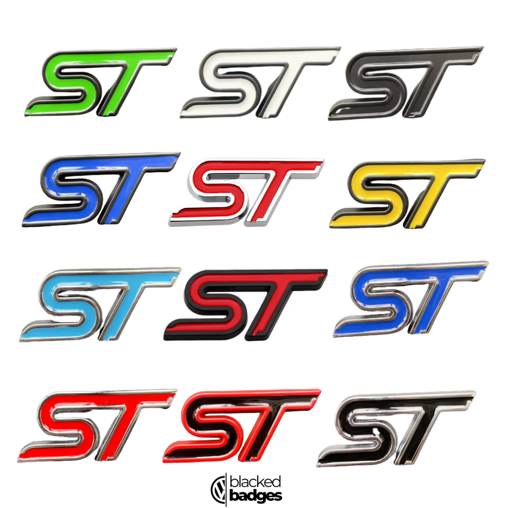 Ford Rear ST badges - Fiesta Focus Mondeo Puma – BlackedBadges